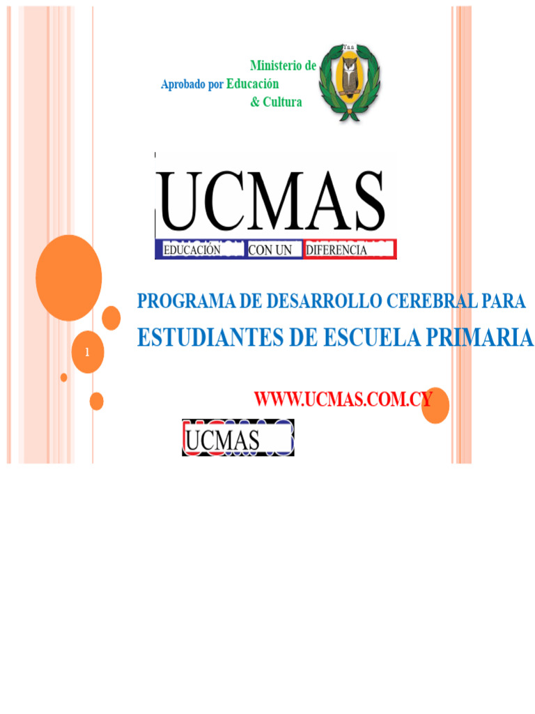 UCMAS Presentación ESPAÑOL PDF | PDF