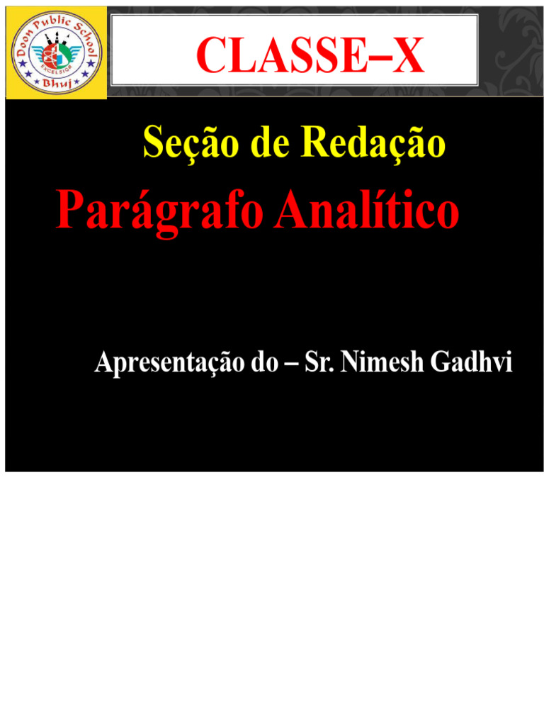 Parágrafo Analítico | PDF | Dados | Infográficos