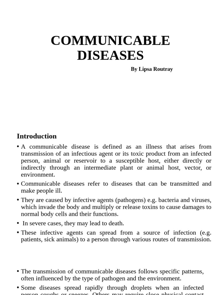 Understanding Communicable Diseases | PDF | Infection | Pathogen