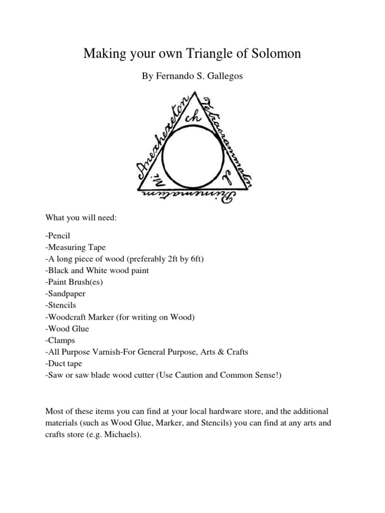 Triangle of Solomon | Triangle | Paint