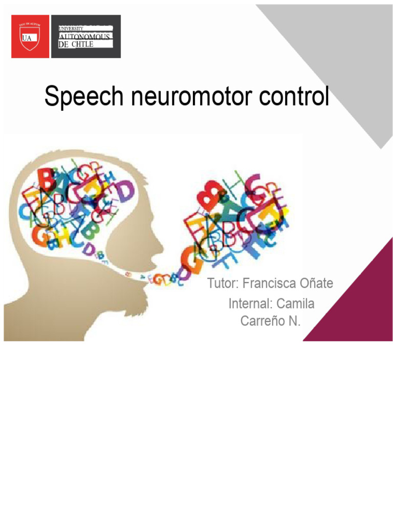 Neuromotor Control of Speech | PDF