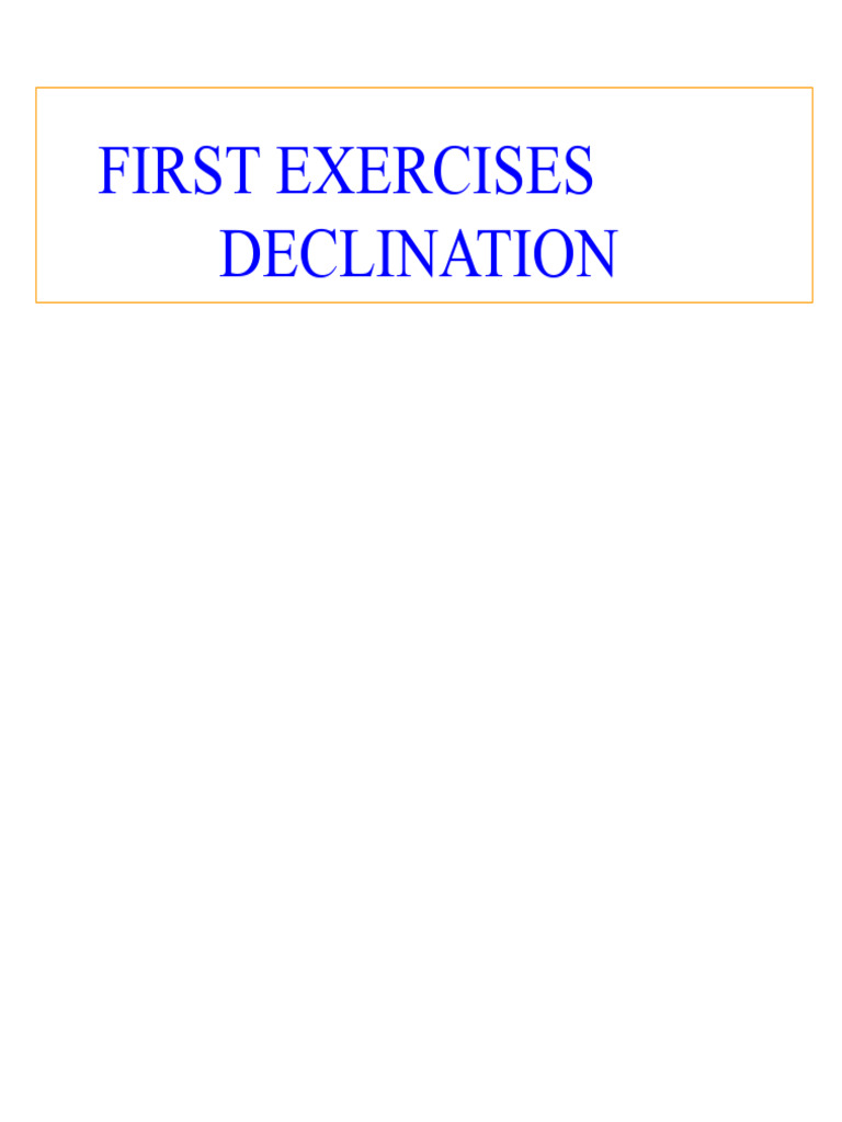 EXERCISES 1ST DECLENSION Latin | PDF