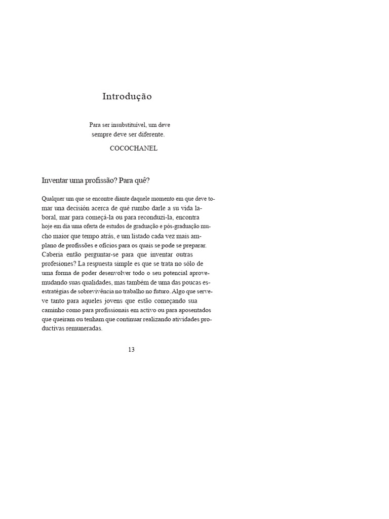 A Arte de Inventar Profissões | PDF | Empreendedorismo | Tempo