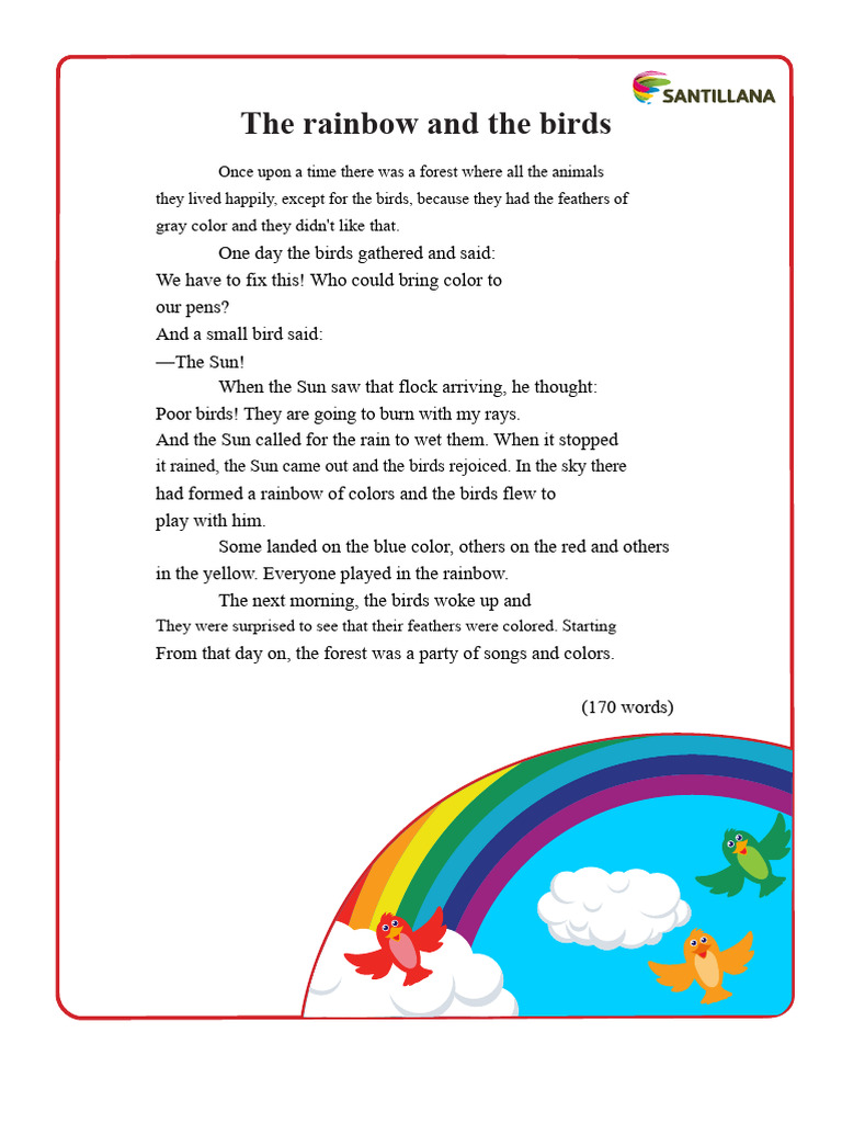 The rainbow and the birds.pdf | PDF