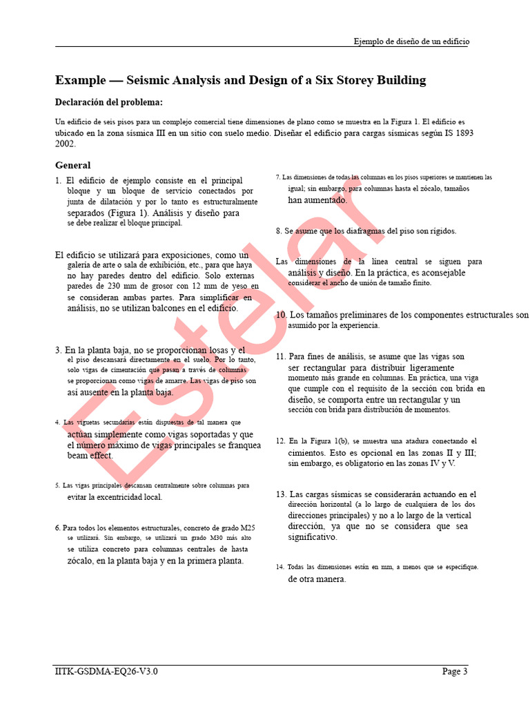 Cálculo manual para el diseño de un edificio de RCC de 6 pisos | PDF ...