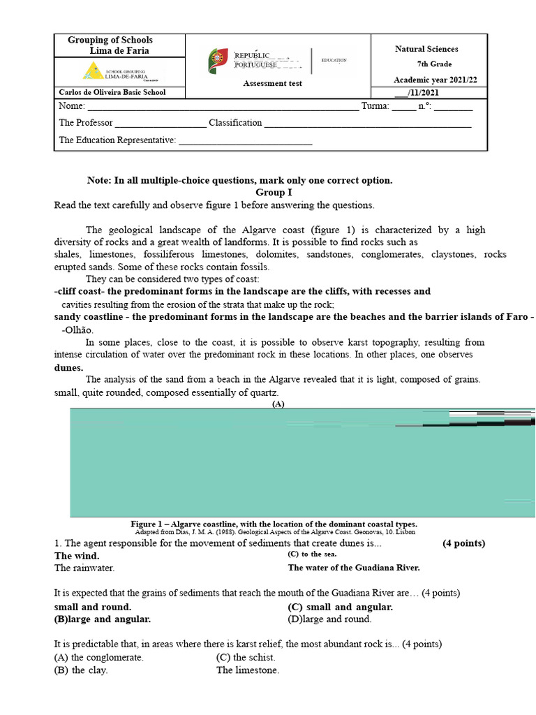 Test 2_Sedimentary Rocks_ 21.22 | PDF | Sedimentary Rock | Rock (Geology)