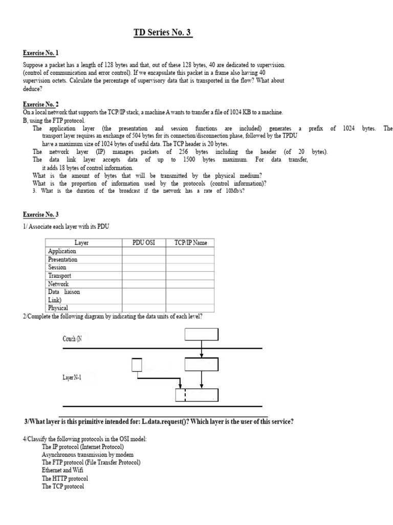 Network Protocols and Data Transmission Analysis | PDF | Osi Model ...