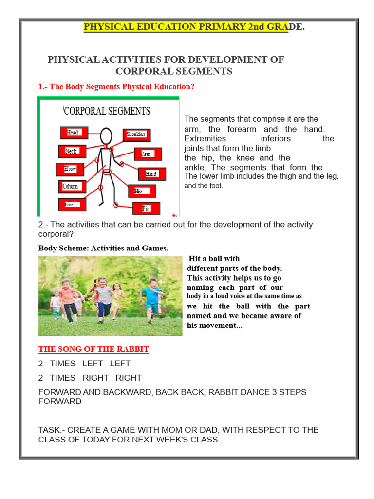 PHYSICAL ACTIVITIES FOR THE DEVELOPMENT OF BODY SEGMENTS-converted | PDF