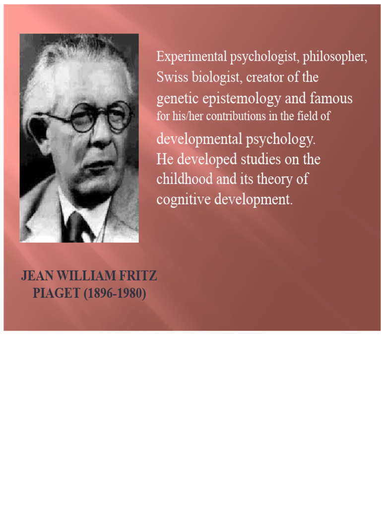 Piaget's Stages of Cognitive Development | PDF | Cognition | Mental ...