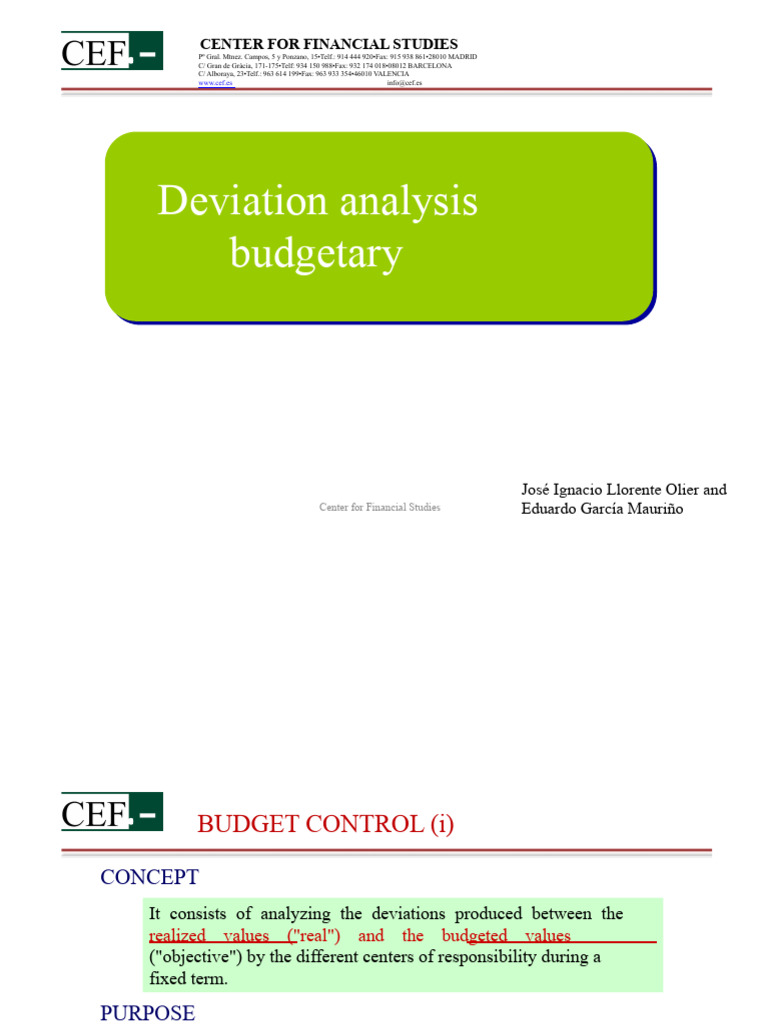 Budget Deviation Analysis Guide | PDF | Taxes | Tax Rate