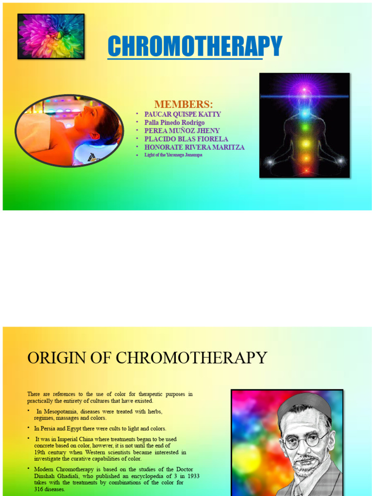 CHROMOTHERAPY-yellow (Autosaved) | PDF | Color | Clinical Medicine