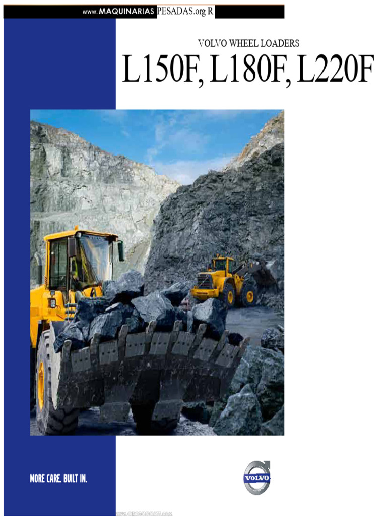 Catalog of Front Loaders L150F L180F L220F Volvo | PDF | Automatic ...
