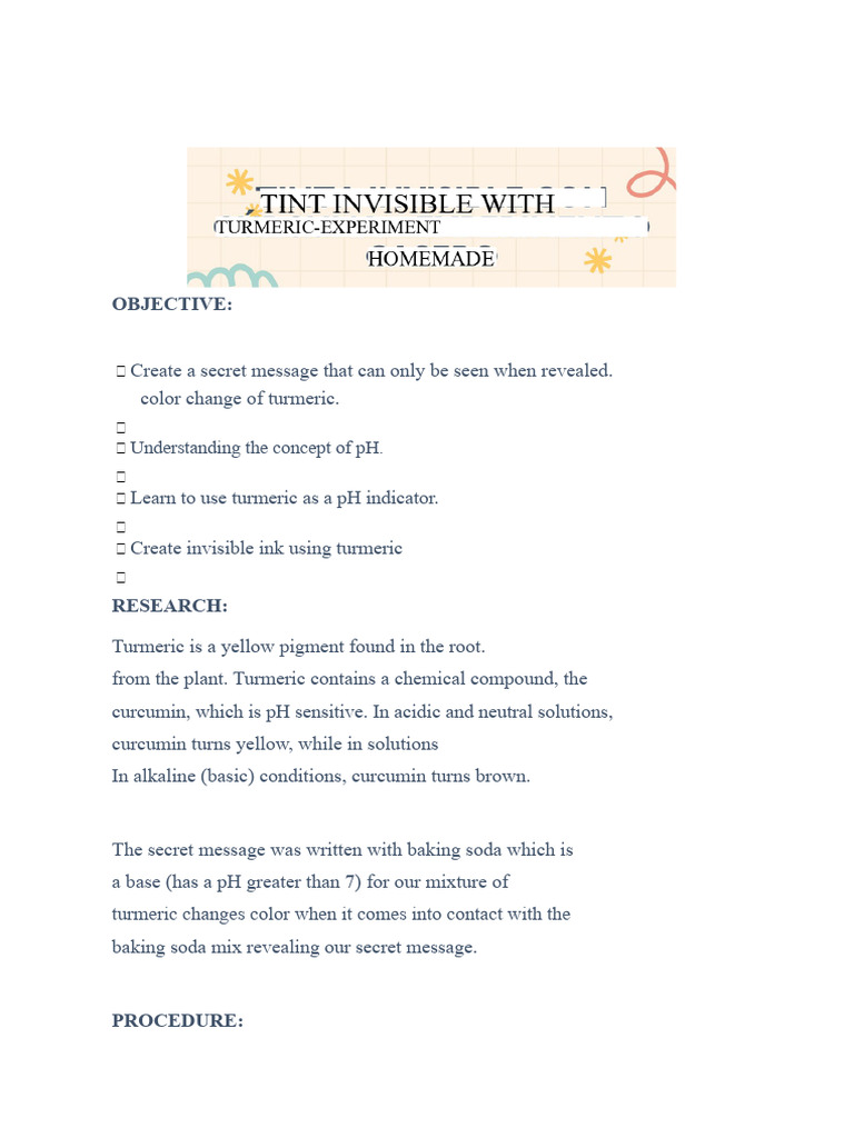 INVISIBLE INK EXPERIMENT WITH TURMERIC_20250203_094212_0000 | PDF