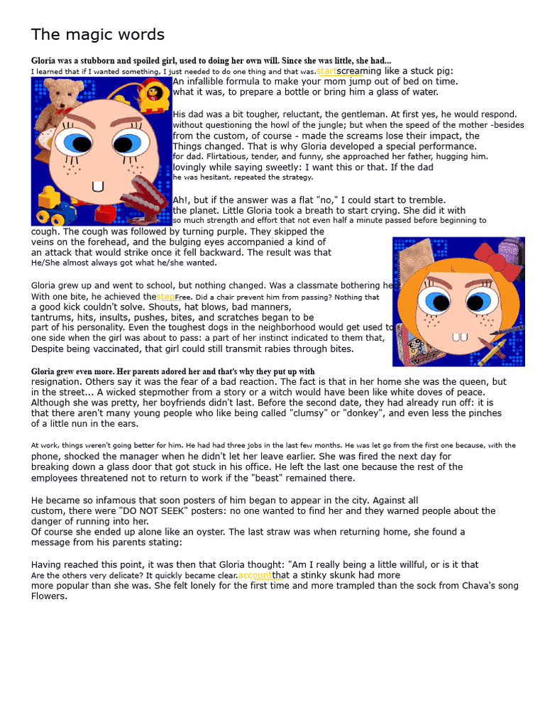 The Power of Magic Words for Kids | PDF | Magic (Illusion) | Magician ...