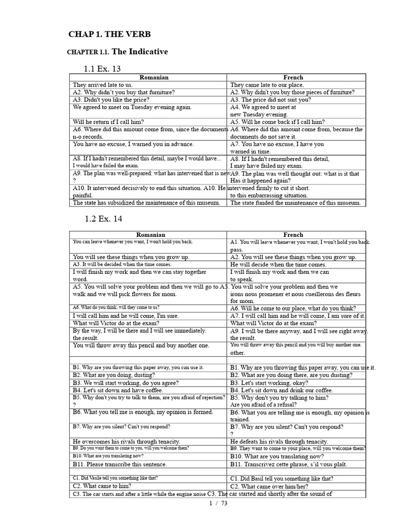 Translation Exercises Complete | PDF | Grammatical Tense | Chess
