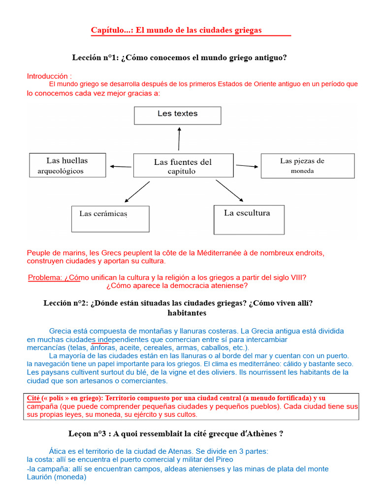 Escritura Trazada El Mundo de Las Ciudades Griegas | PDF | Antigua ...