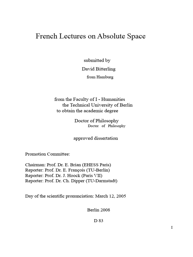 Bitterling David | PDF | Space | Gaul