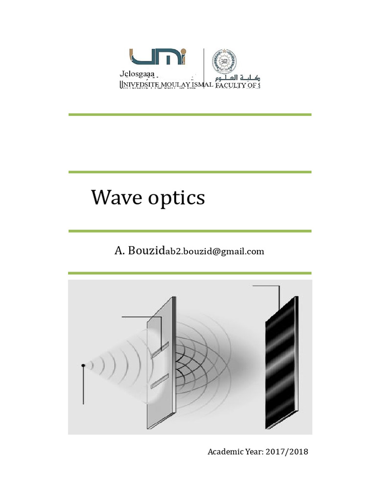 Understanding Wave Optics Concepts | PDF | Coherence (Physics) | Optics