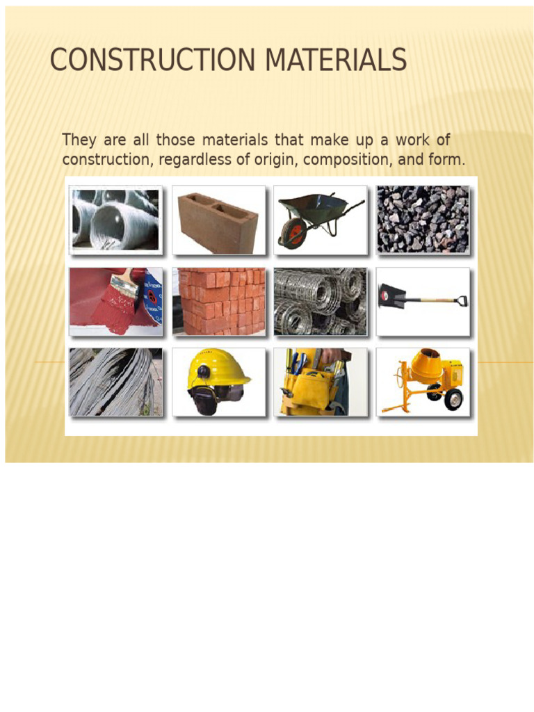 Types and Properties of Construction Materials | PDF | Rock (Geology ...