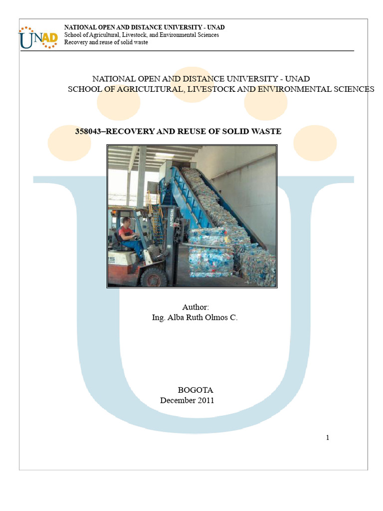 MODULE - RECOVERY AND REUSE OF SOLID WASTE.pdf | PDF | Waste | Waste ...