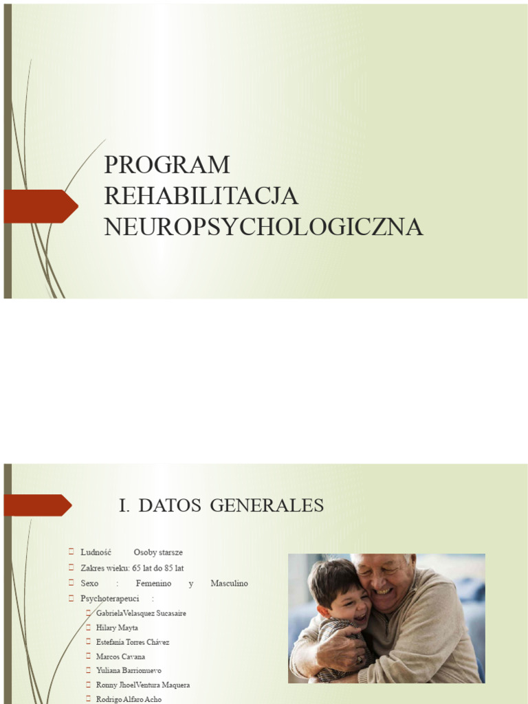 PROGRAM REHABILITACJI NEUROPSYCHOLOGICZNEJ FINAL.pptx | PDF