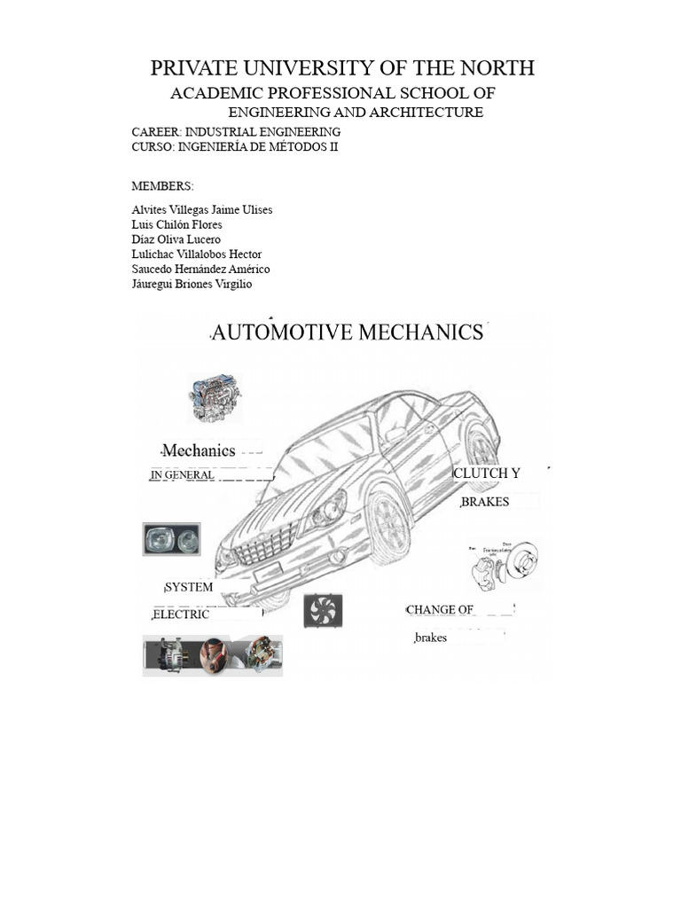 Automotive Workshop Layout Optimization | PDF | Auto Mechanic