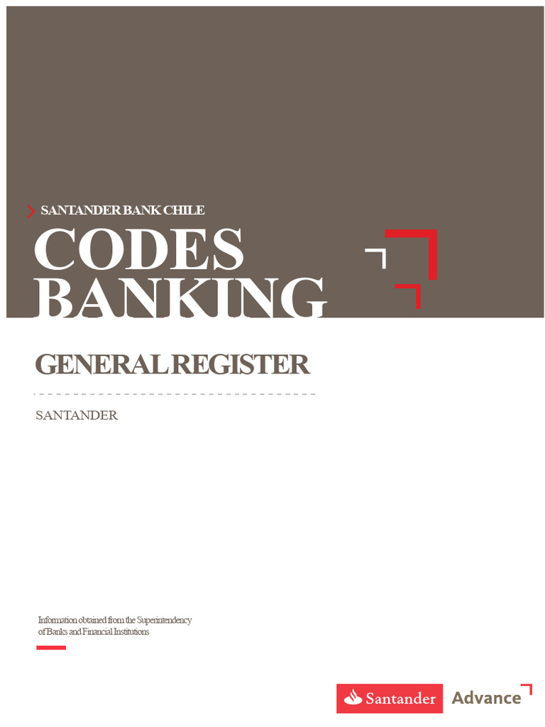 BANK CODES OF CHILE | PDF