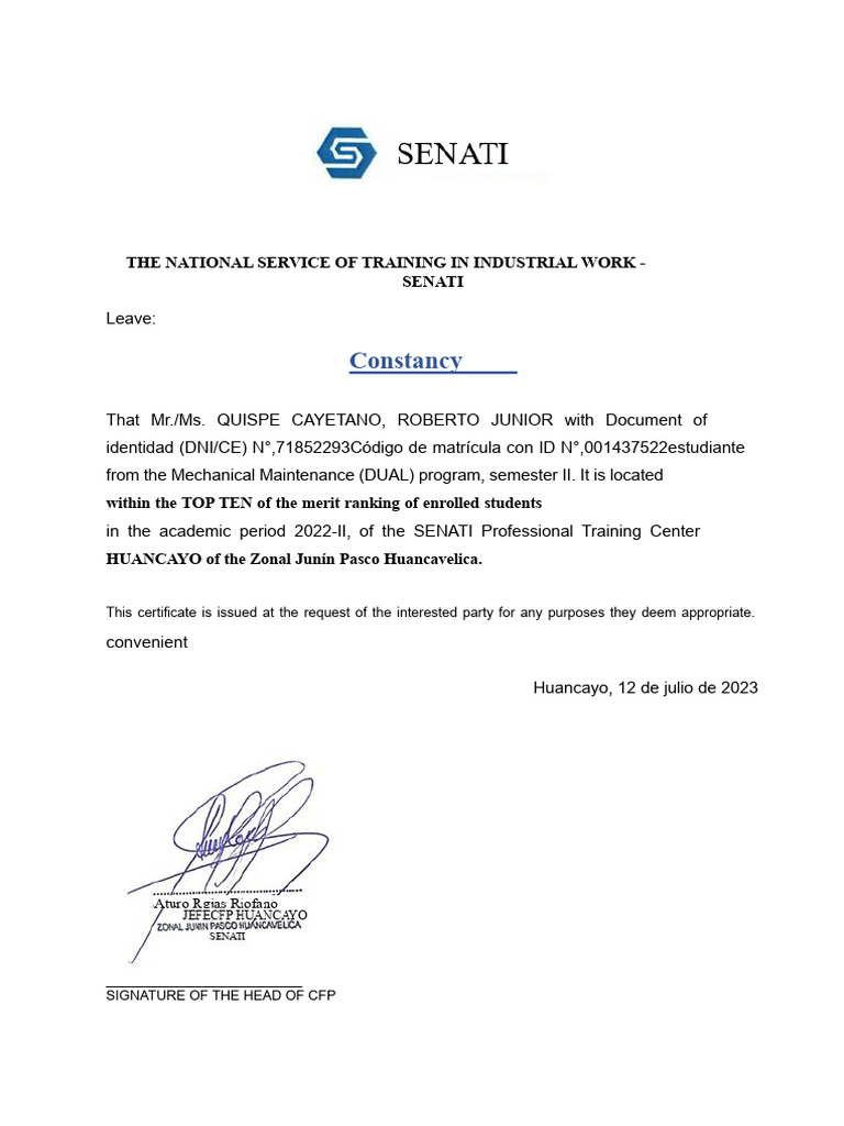 Corrected - Certificates - Continuity Scholarship 2023 - Review Your ...