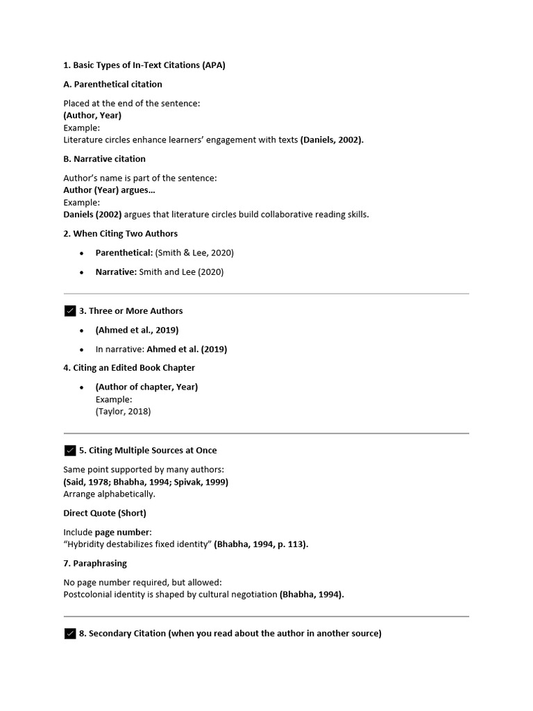 In Text Citation(1) (1) | PDF | Citation | Postcolonialism