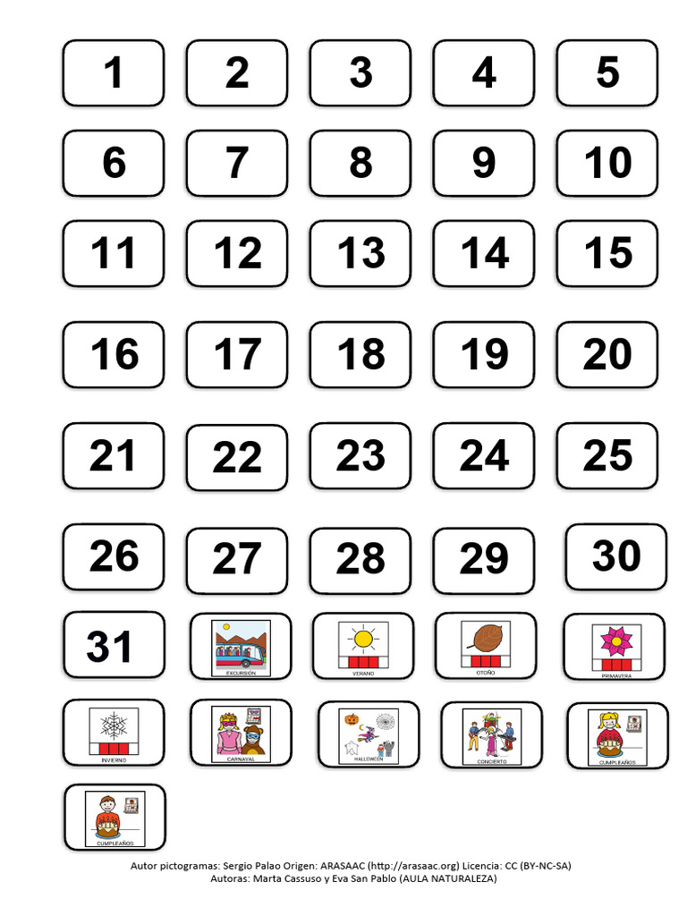 Asamblea_Calendario_Números | PDF