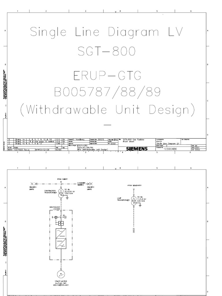 Single Line Diagram Low Voltage - 1CS90486 - D | PDF