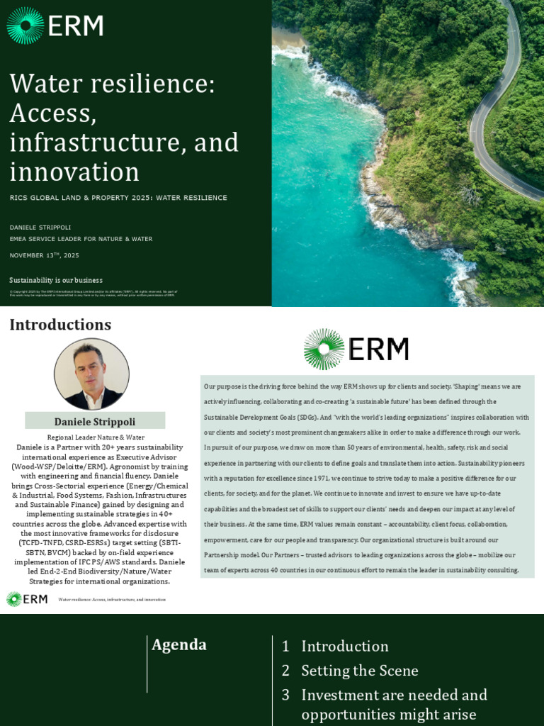 Water Resilience: Access & Innovation Strategies | PDF | Climate ...
