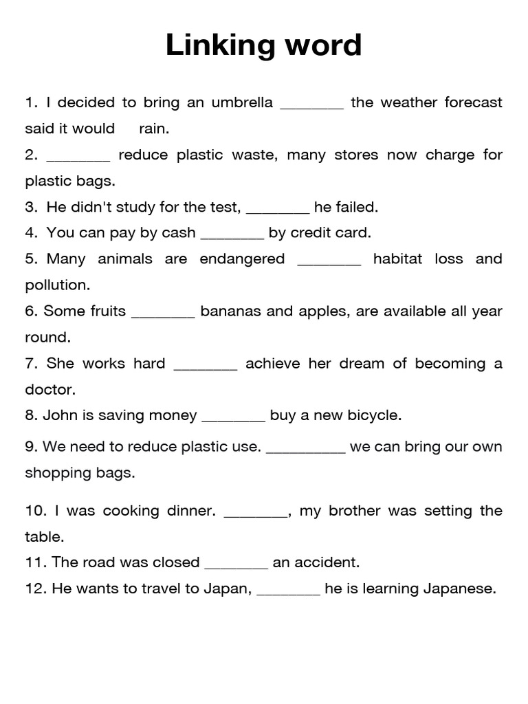 Linking Word | PDF