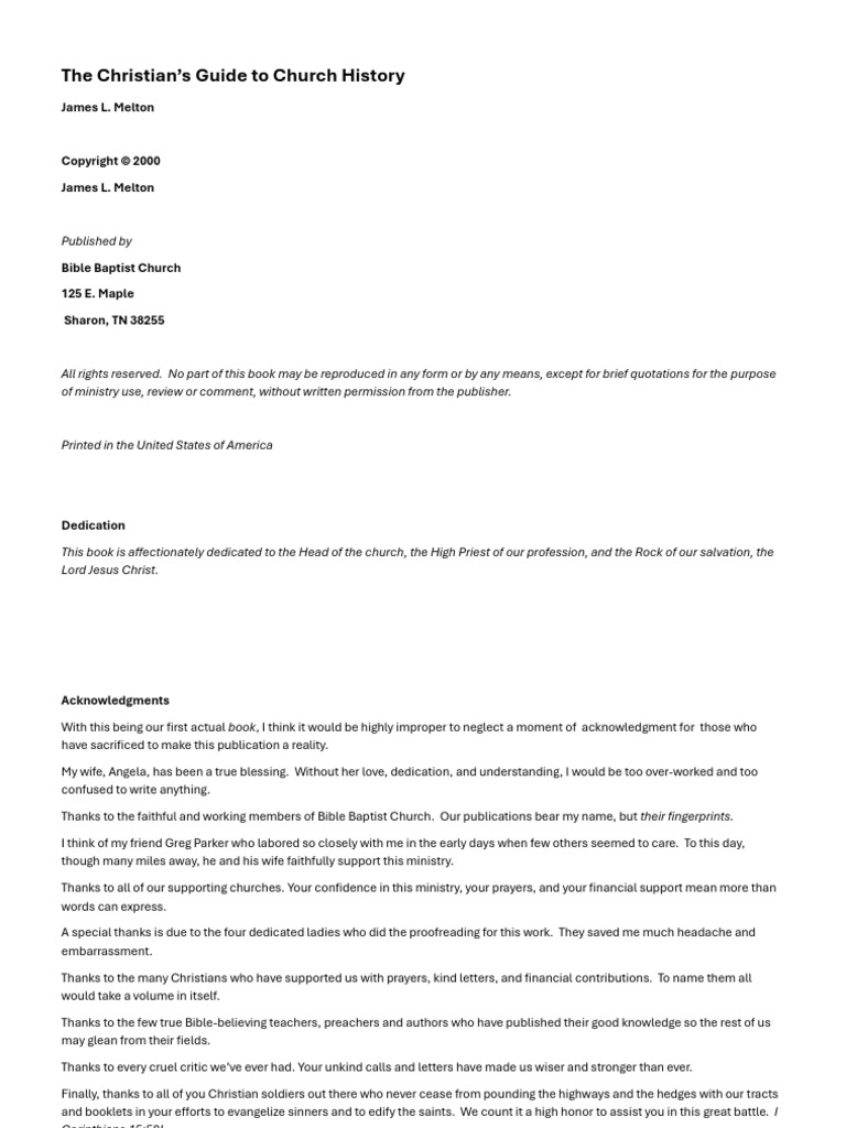 Church History Book PDF | PDF | Church Fathers | John Calvin