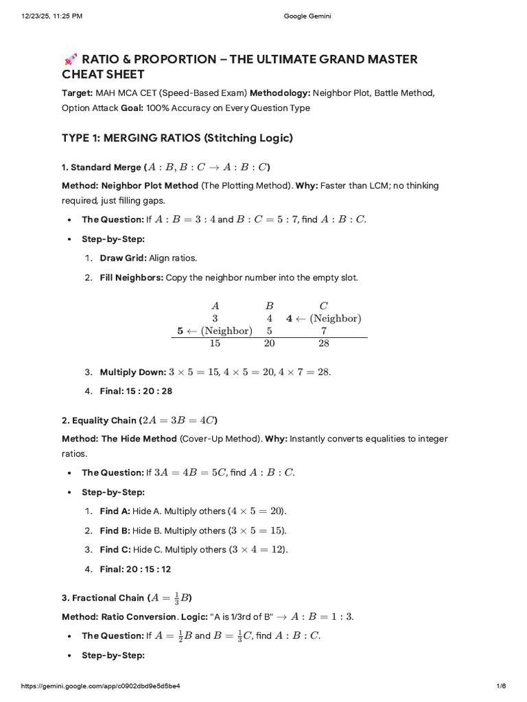 ratio propertion | PDF | Ratio | Discrete Mathematics