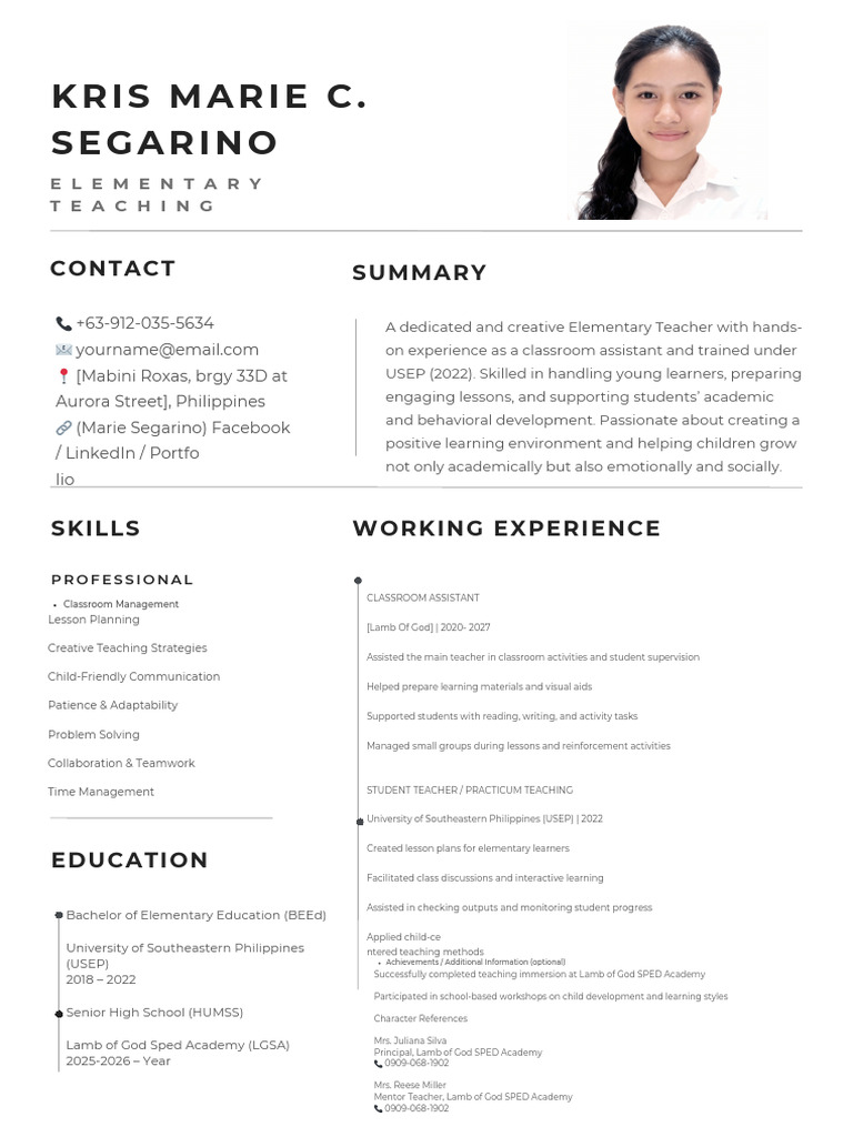 White Black Minimalist Professional Resume 20251126 222519 0000 | PDF ...