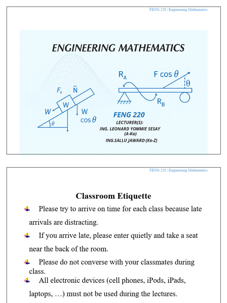 Engineering Mathematics Course Overview | PDF | Cartesian Coordinate ...
