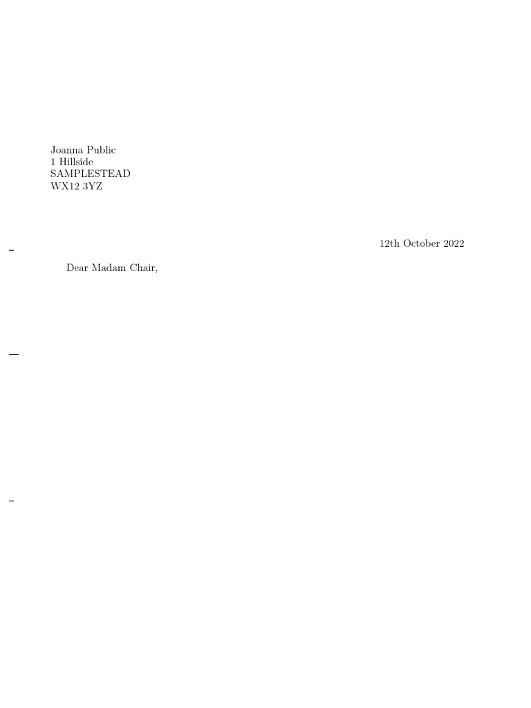 Letter Example 00 en | PDF