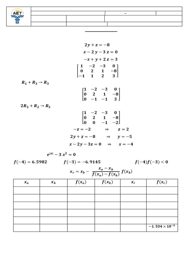10 Th Week Exam Model Answer | PDF | Equations | Algorithms