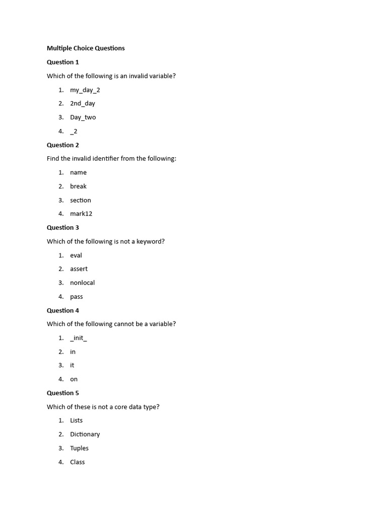 Python Rev Tour1 Ws | PDF | Python (Programming Language) | Boolean ...