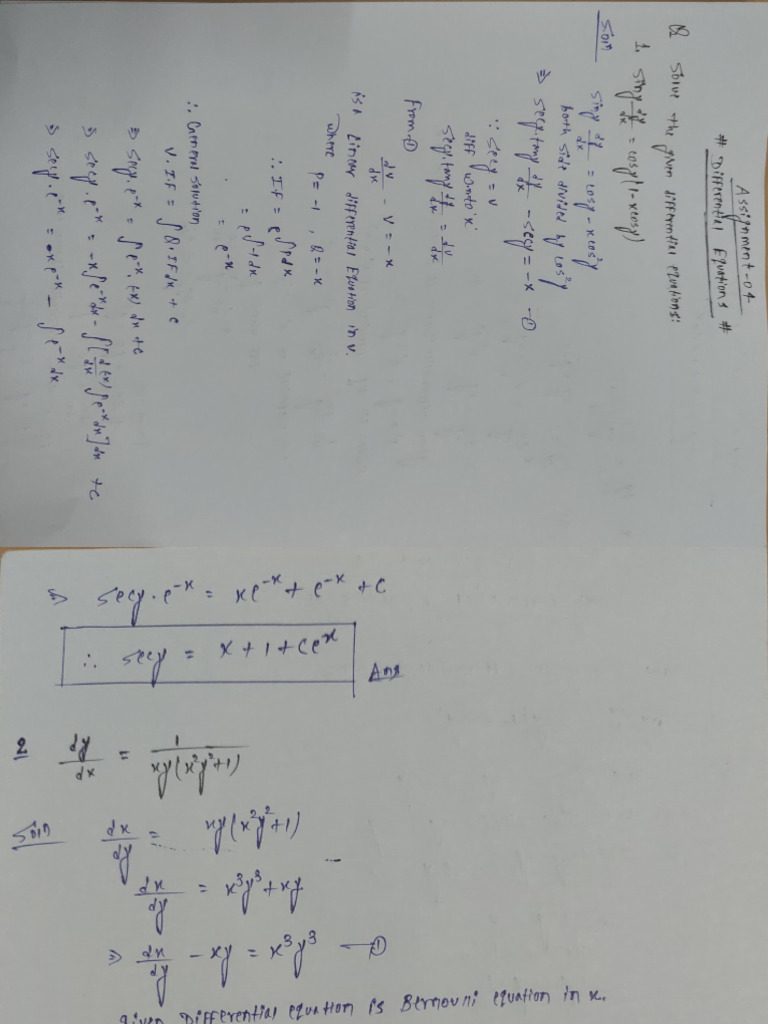 Maths Assignment 4 | PDF