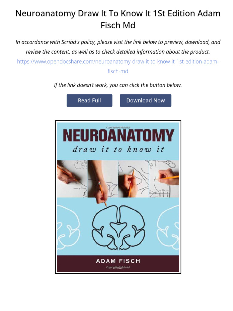 Neuroanatomy Draw It to Know It 1st Edition Adam Fisch Md newest ...