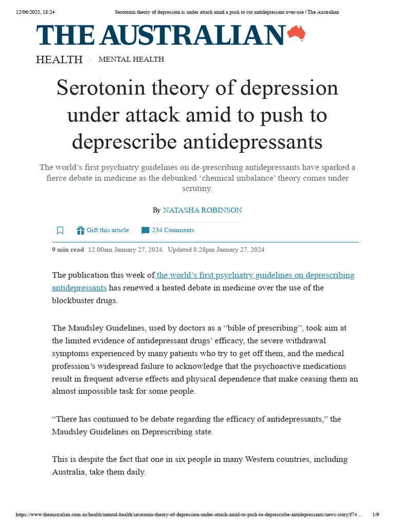 Serotonin theory of depression is under attack amid a push to cut ...