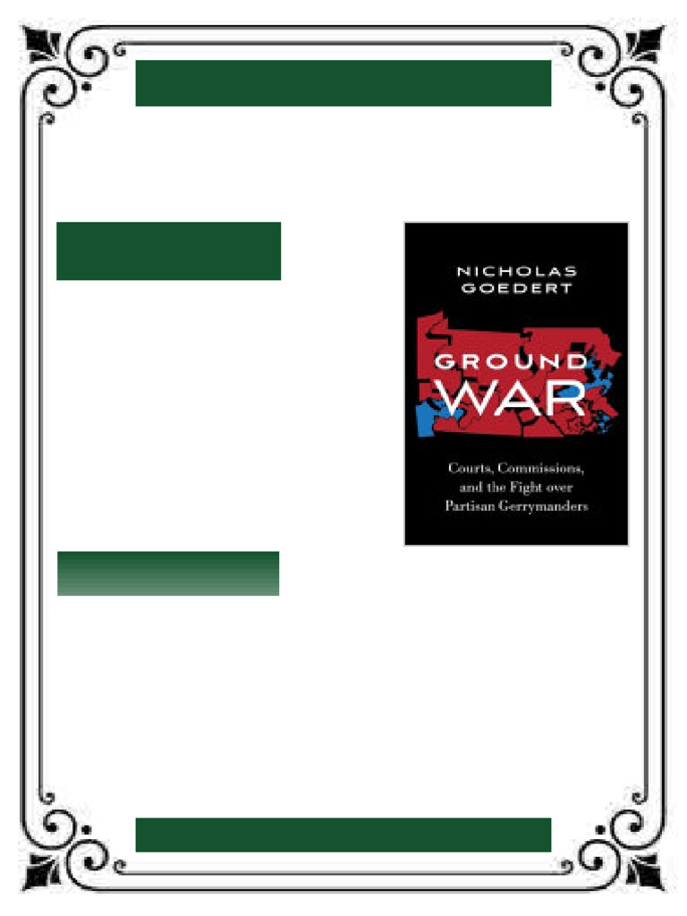 Ground War: Courts, Commissions, and the Fight over Partisan ...