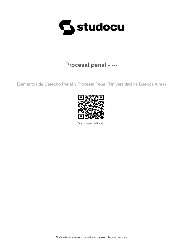 Guia Procesal Penal Definiciones | PDF | Ley procesal | Debido al proceso