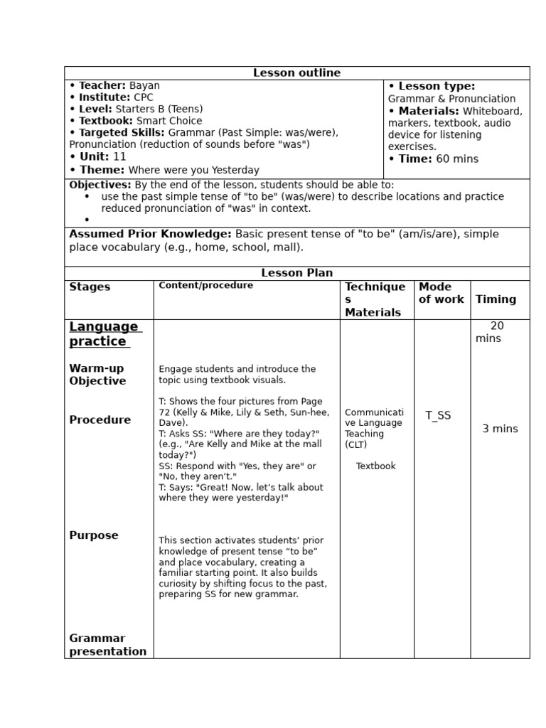 Rajaa's section | PDF | Grammatical Tense | Learning