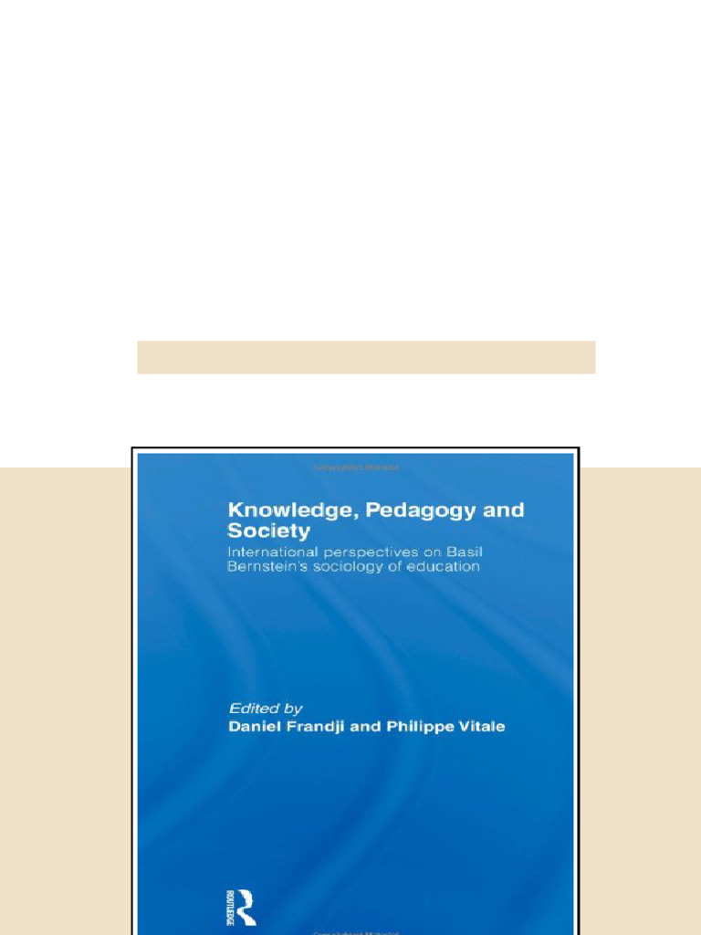 (Ebook) Knowledge, pedagogy and society: international perspectives on ...
