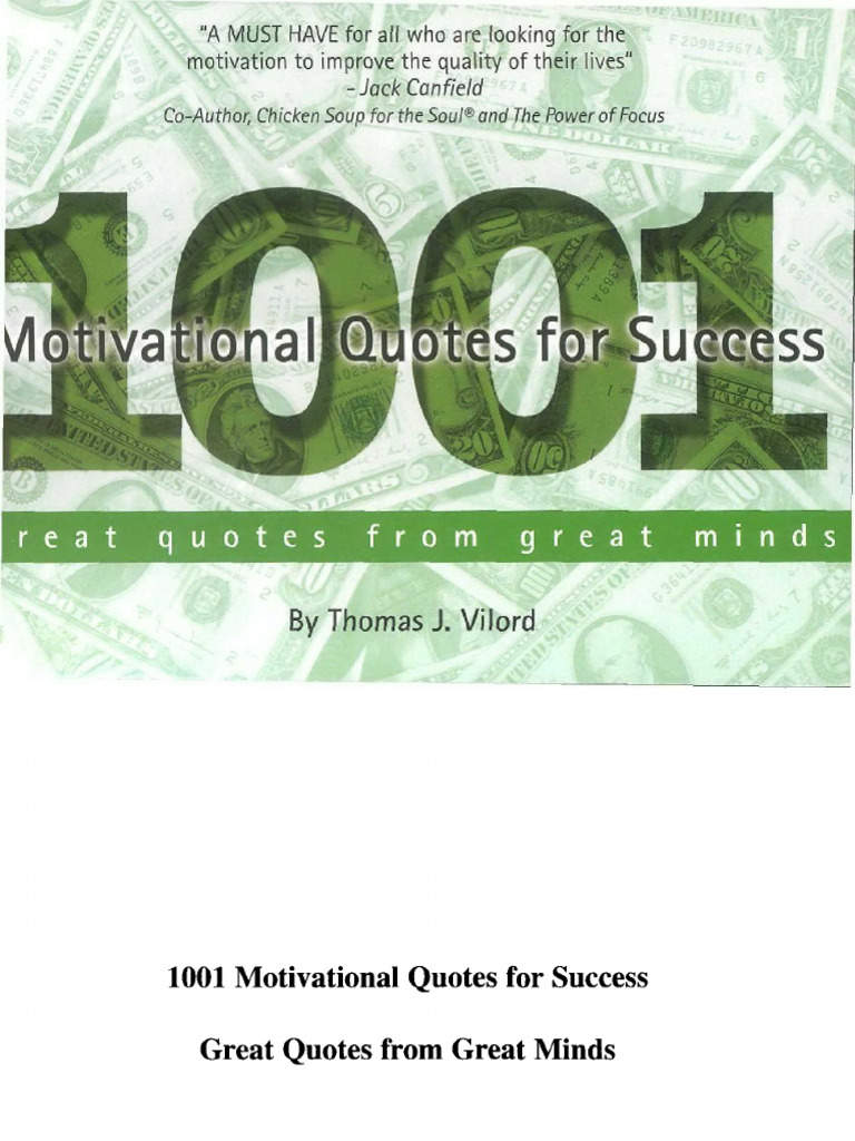 1001 Motivational Quotes for Success Great Quotes From Great Minds ...