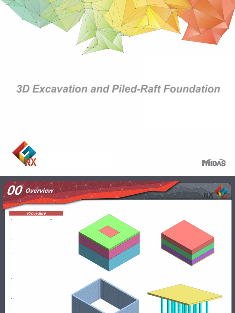 3D Excavation and Piled-Raft Foundation 1487714816 | PDF | Young's ...