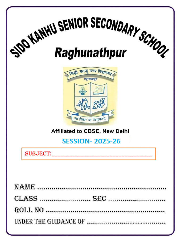 Practical Front Page | PDF